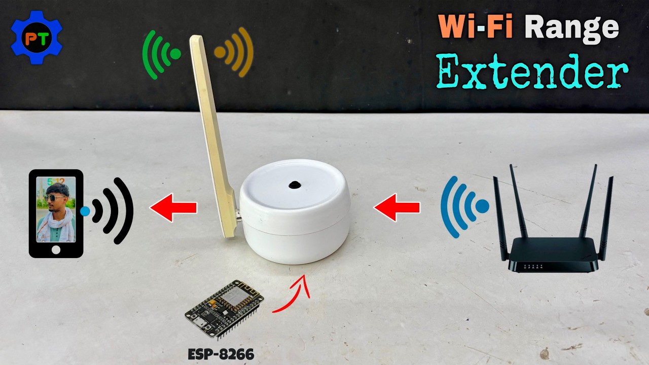 Wi-Fi Range Extender 🛜 | Homemade WiFi Repeater - YouTube