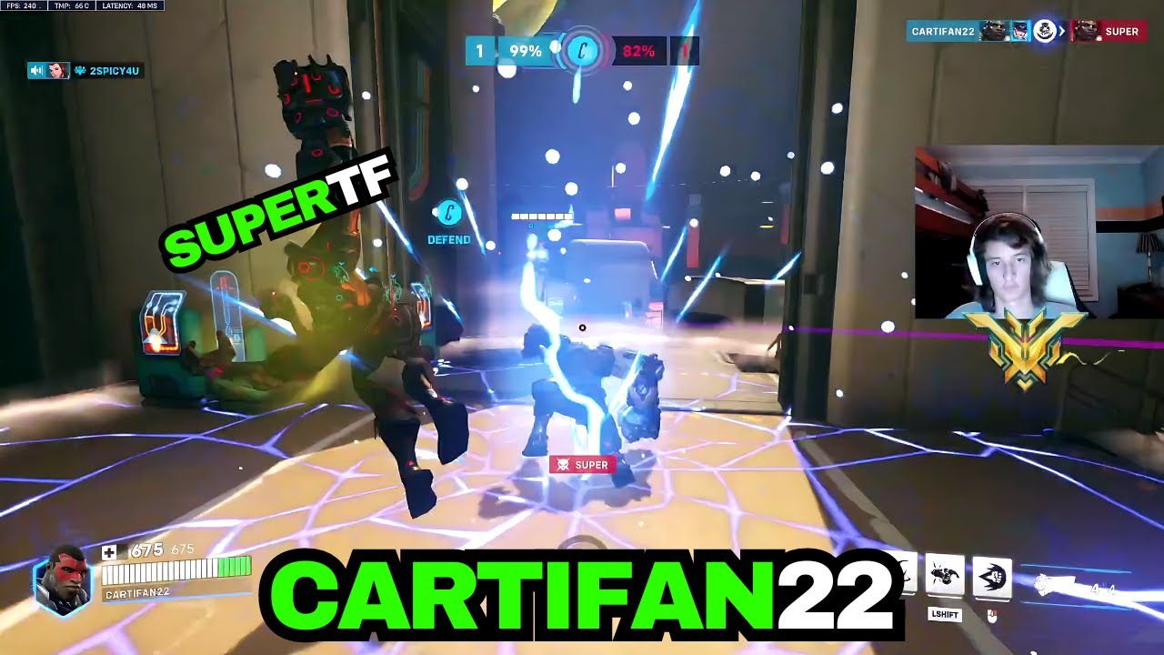DOOMFIST MIRROR | CARTIFAN22 VS SUPERTF | OVERWATCH 2 SEASON 12 TOP 500 ...