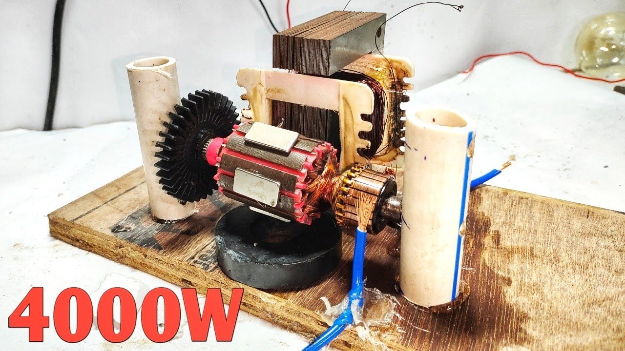 i make 240vac electric generator from magnetic coil || How to make 220v ...