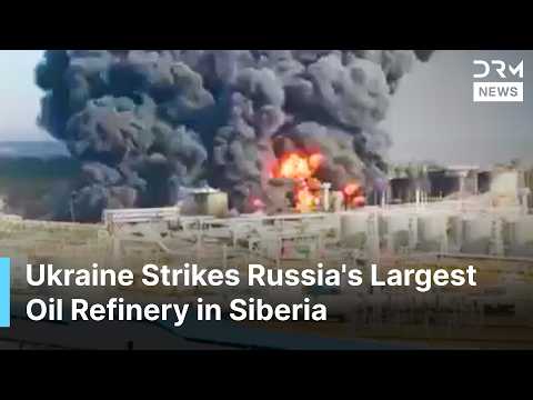 BREAKING NEWS: Ukraine Strikes Russia's Largest Oil Refinery in Long-Range Drone Attack | AH1N