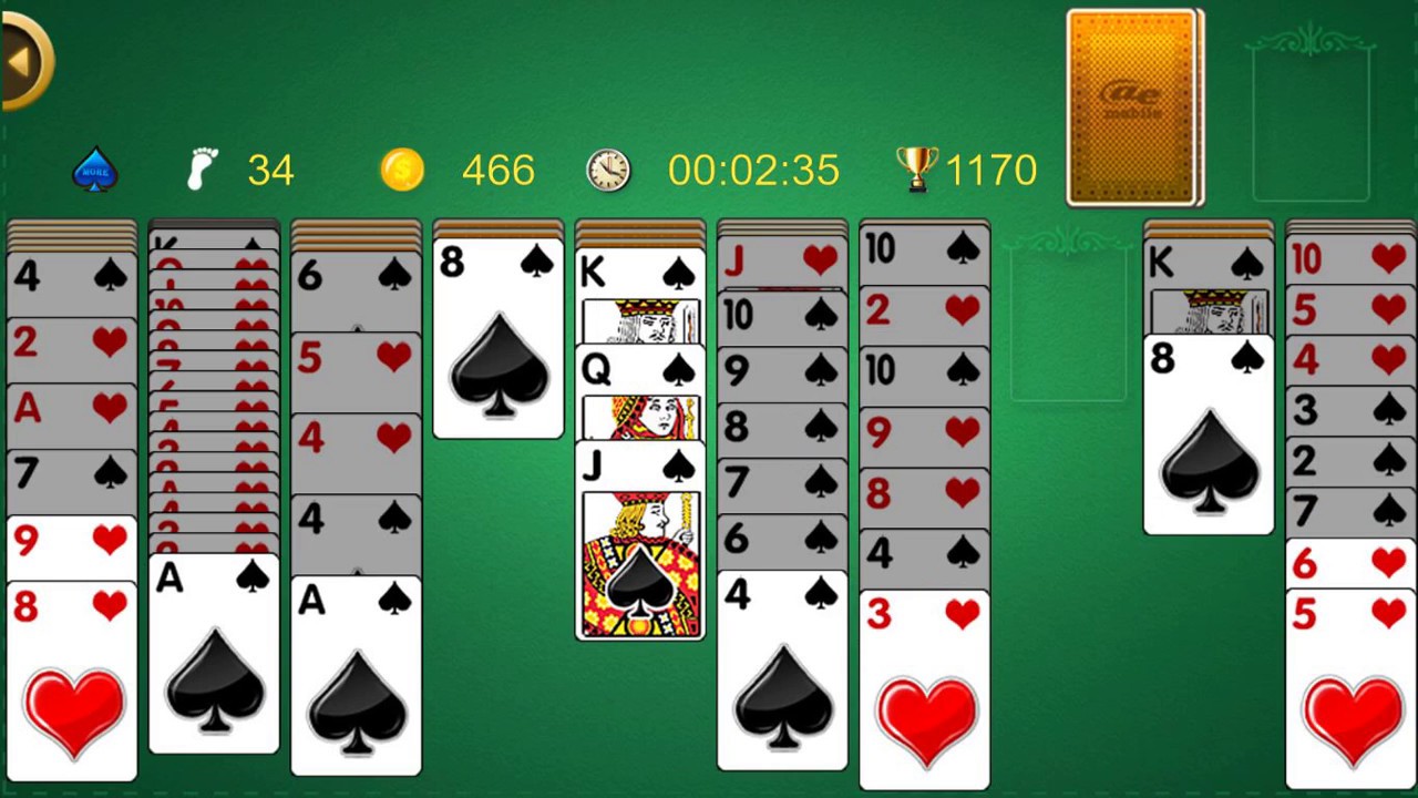 FIRST RESTART. AE Spider Solitaire #5 - YouTube