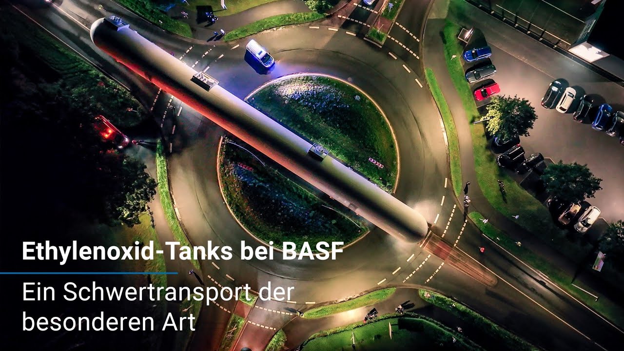 Ethylenoxid-Tanks bei BASF: Ein Schwertransport der besonderen Art ...
