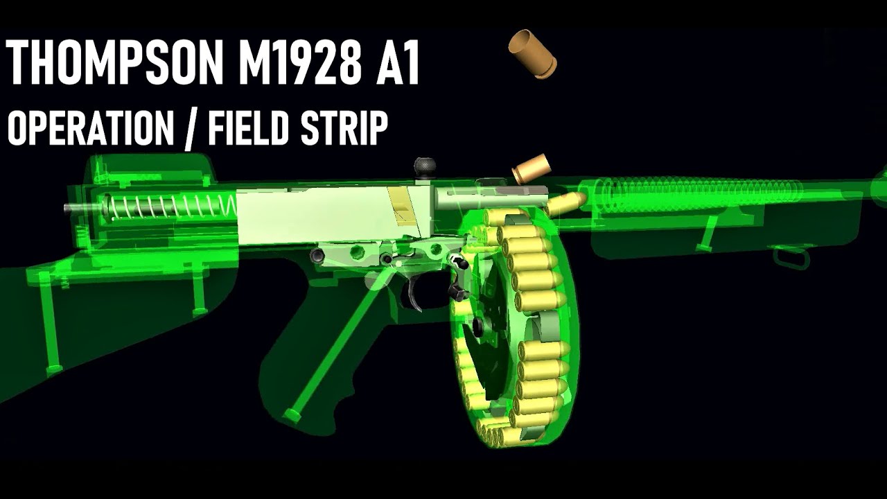 How a Thompson M1928 A1 Works | World Of Guns | Operation and Field ...