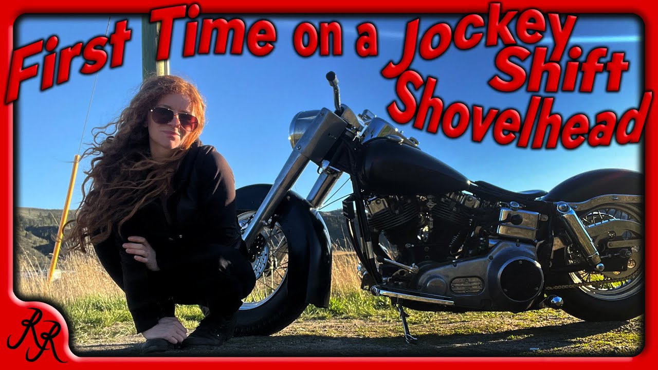 Riding A Foot Clutch, Jockey Shift Shovelhead That I built! - YouTube