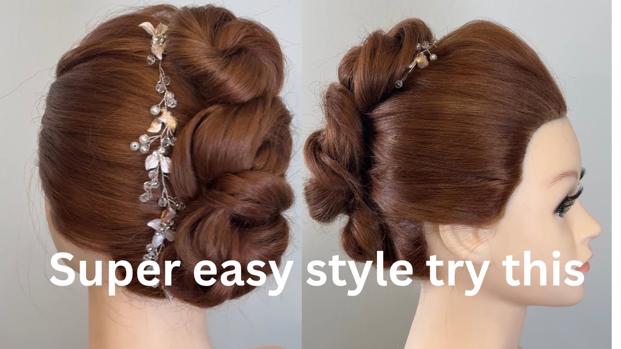 “4-Ponytail Twist Updo for Parties | Quick & Easy!” - YouTube