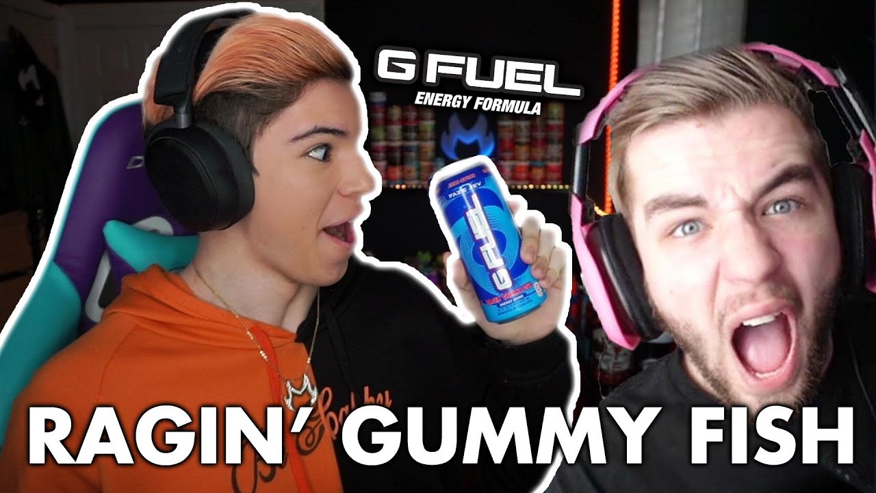 NEW GFUEL CAN FAZE JEV " RAGIN GUMMY FISH " REVIEW / TASTE TEST - YouTube