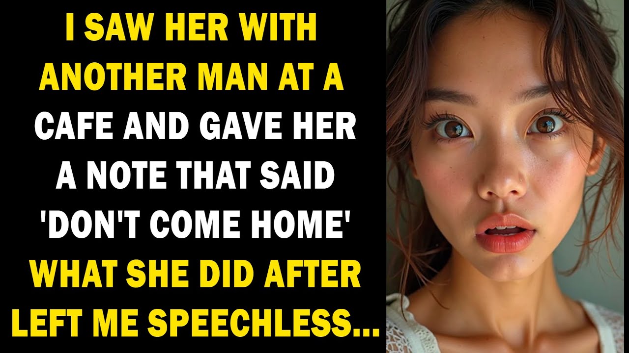 I Caught Her Laughing With Another Man — So I Handed Her a Note That Changed Everything - YouTube