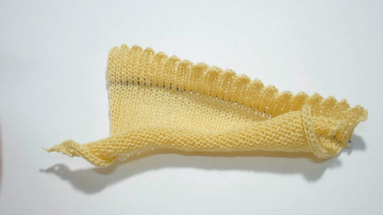 Picot Edge on a knitting machine - YouTube