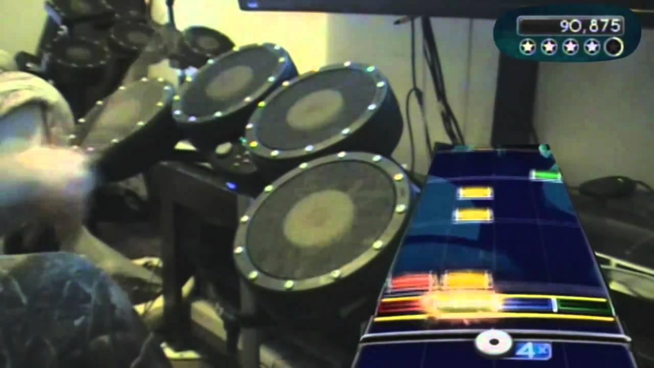 Rock Band 2: Beck - E-Pro Expert Drums FC with One Stick - YouTube