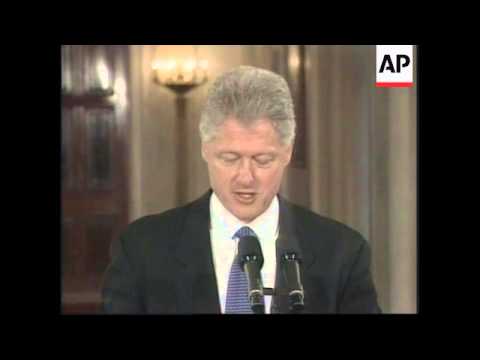 USA: WASHINGTON: CLINTON'S PLAN TO USE BUDGET SURPLUSES (2) - YouTube