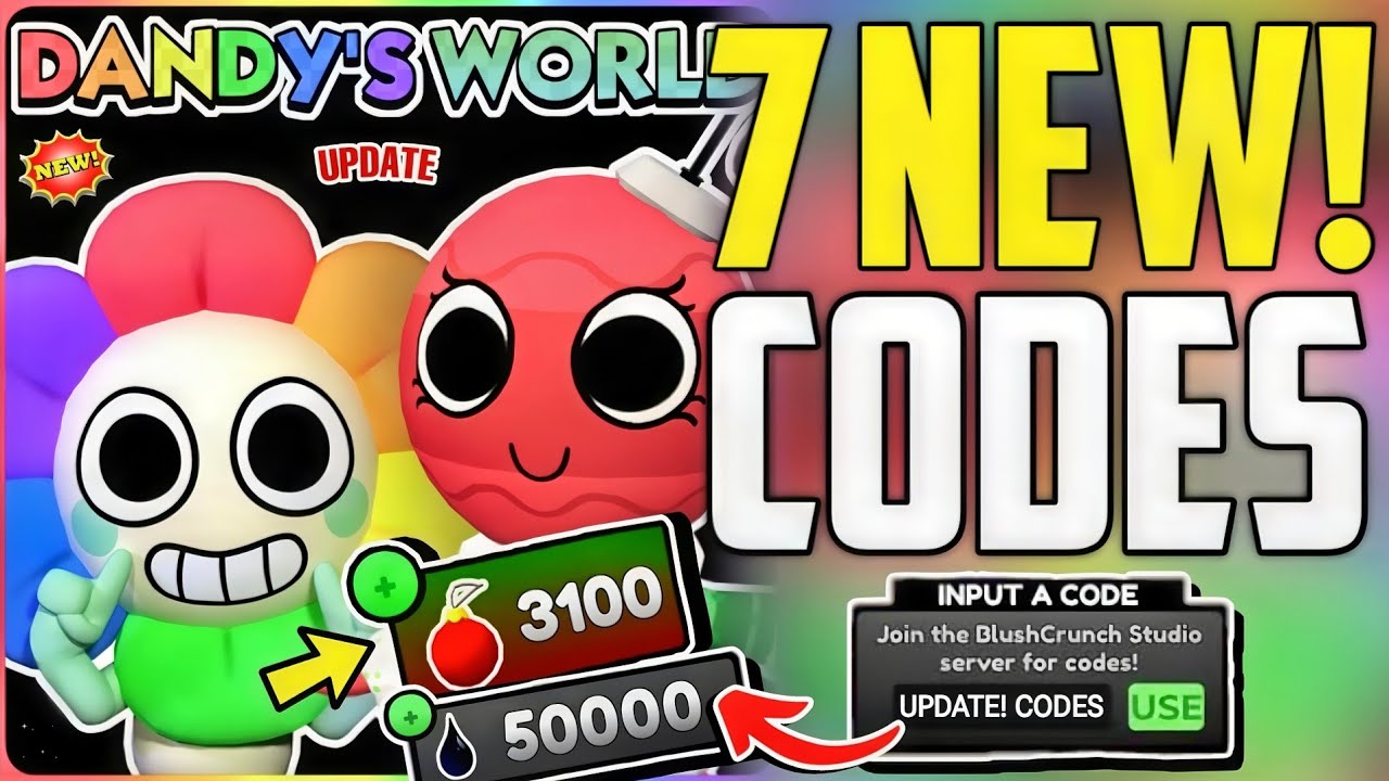 ⚠️WORKING⚡CODES⚠️DANDY'S WORLD ROBLOX CODES 2025 - DANDYS WORLD CODES 2025 - YouTube