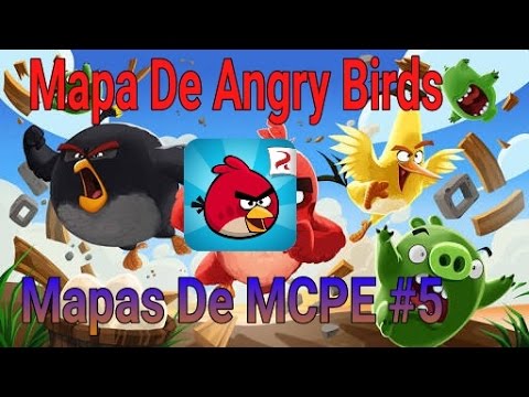 Mapa De Angry Birds! Mapas De MCPE #5 - YouTube