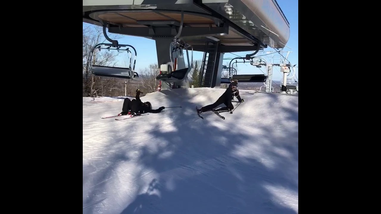 Exit Chair Lift Fail - YouTube