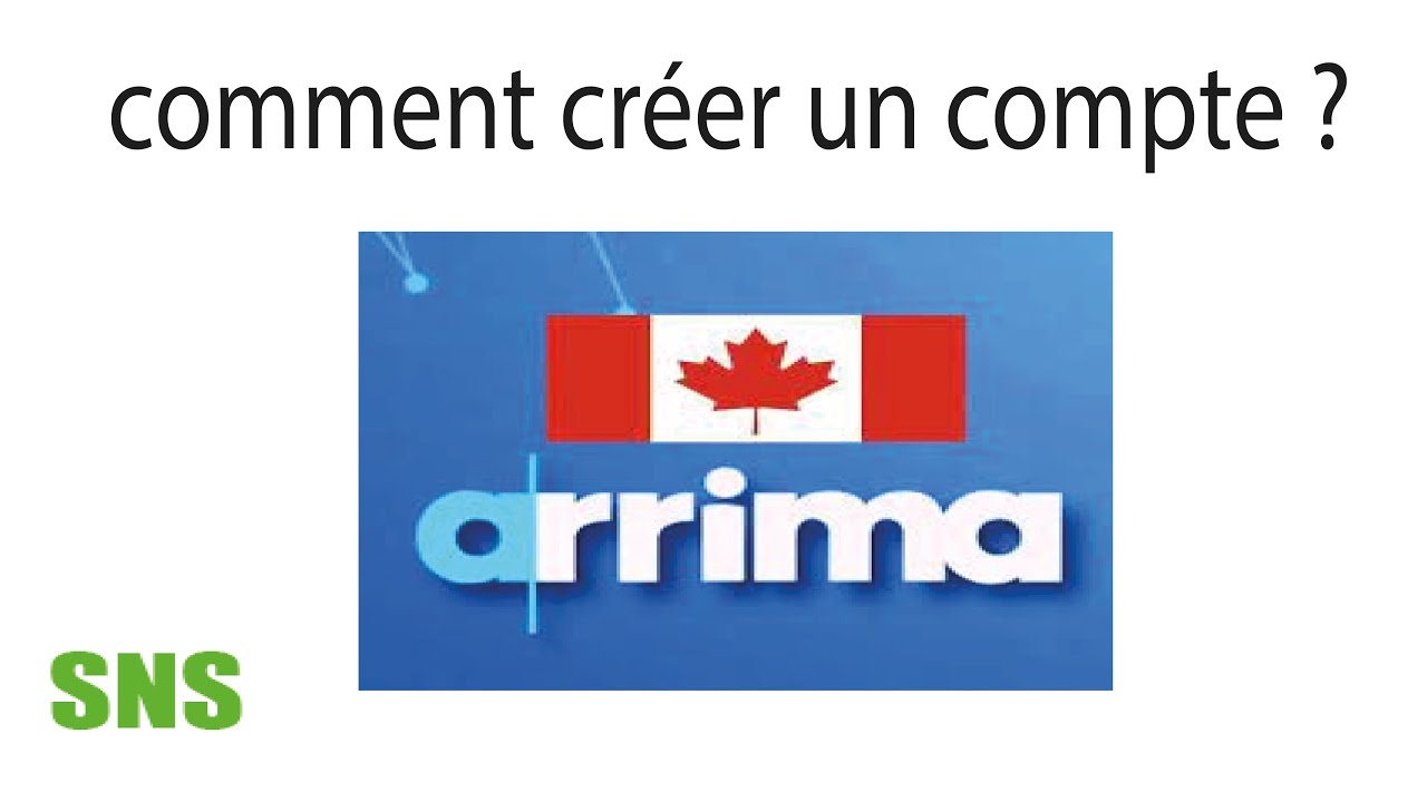 Comment créer un compte arrima ? - YouTube