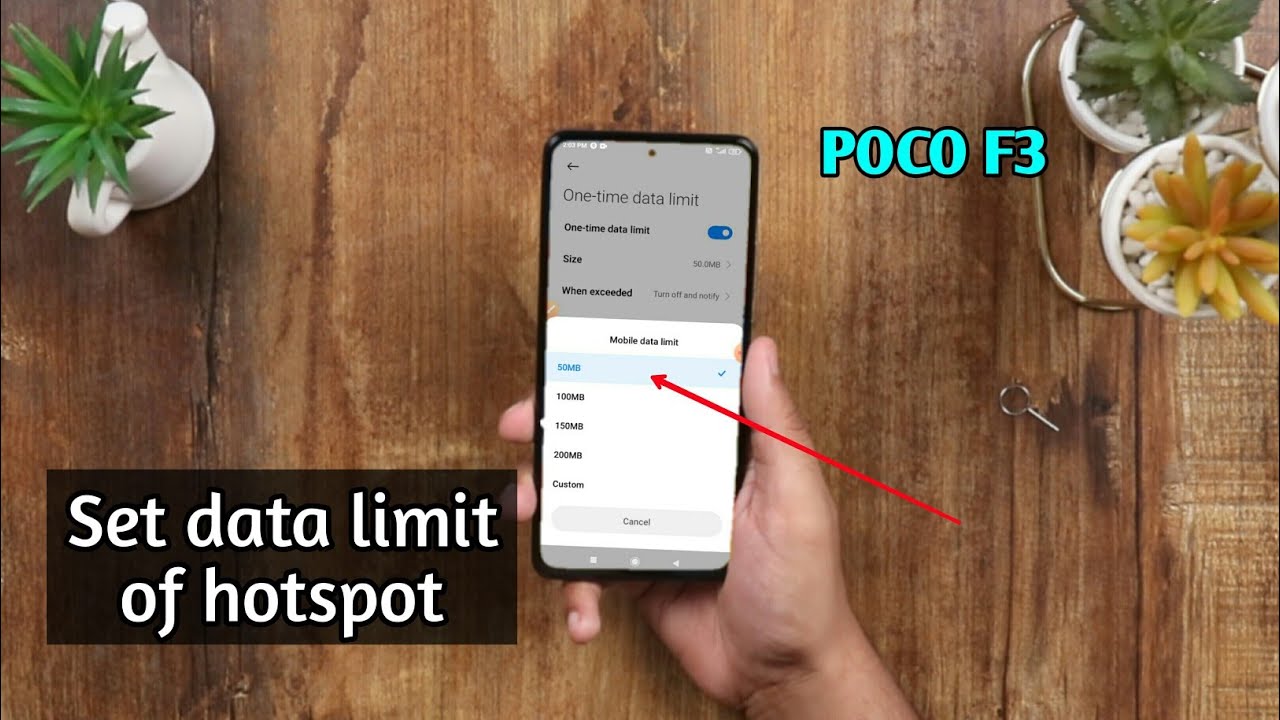 How to set hotspots data limit redmi k40 Pro Poco F3 me kaise - YouTube