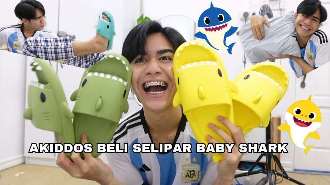 AKIDDOS BELI SELIPAR BABY SHARK 🤣🦈 - YouTube