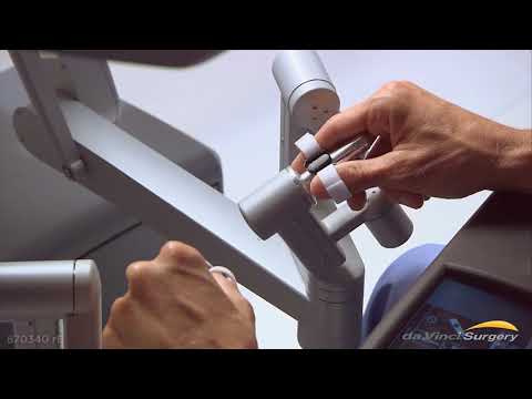 Robotic Surgery Demonstration Using Da Vinci  Surgical ISRG Video