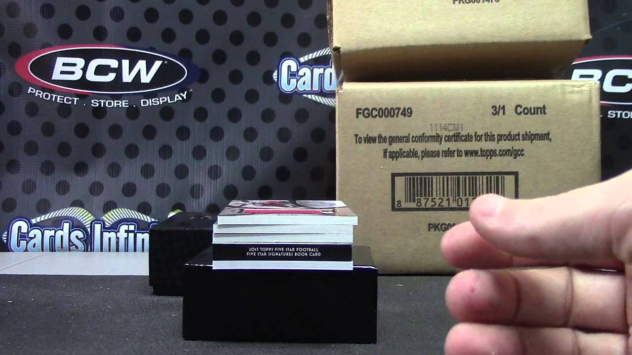 2013 Topps FIVE Star Football 3 Box Case Draft - YouTube