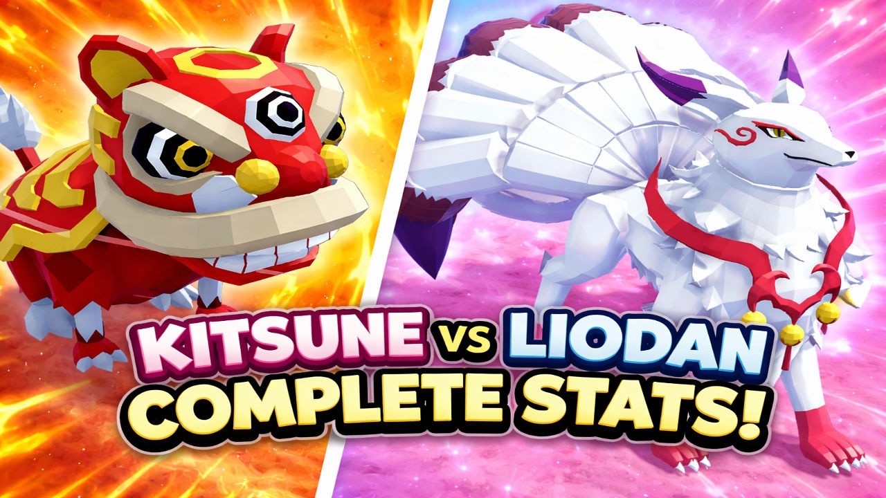 Roblox Catch A Monster – Valentine Rift pets Kitsune & Liodan COMPLETE ...