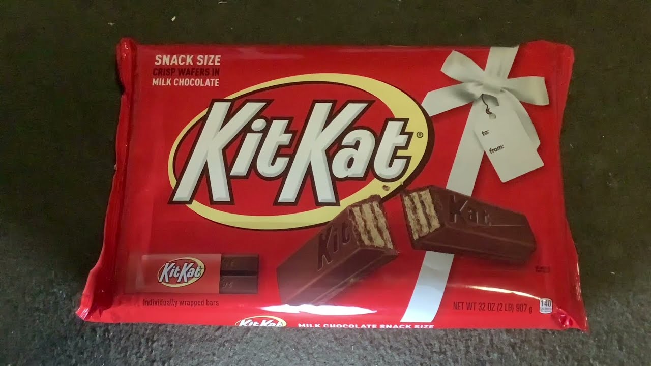Kit Kat giant Holiday Gift Box 2021 unboxing Hershey Nestlé Rowntree's ...
