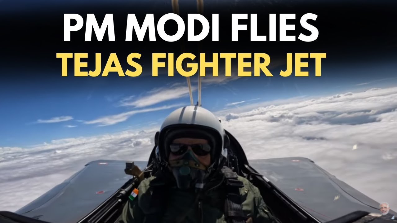 PM Modi Tejas Fighter Jet Video LIVE : PM Modi Becomes First PM To Fly ...