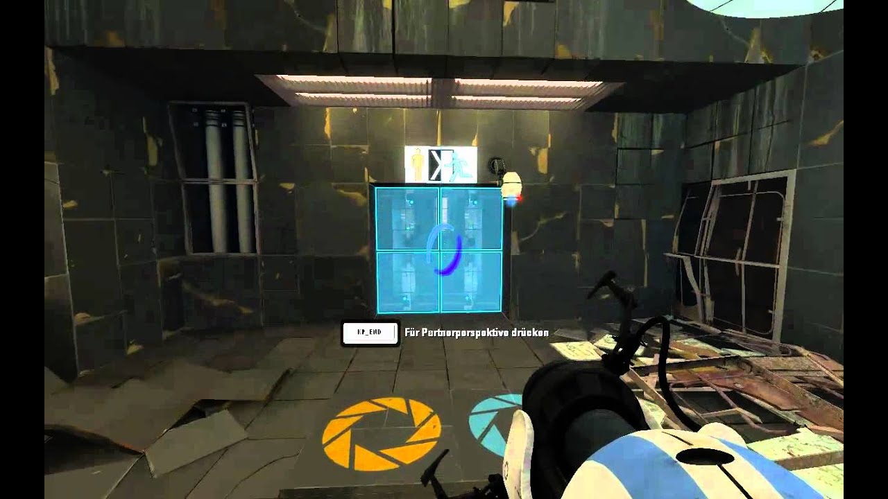 Portal 2 - mp_coop_wall_block - All Alone Speed Run Route - YouTube
