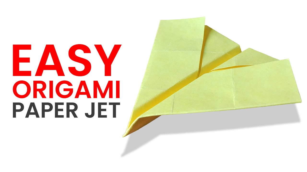 Łatwy Samolot Origami Z Papieru - An Easy Origami Jet Plane - YouTube