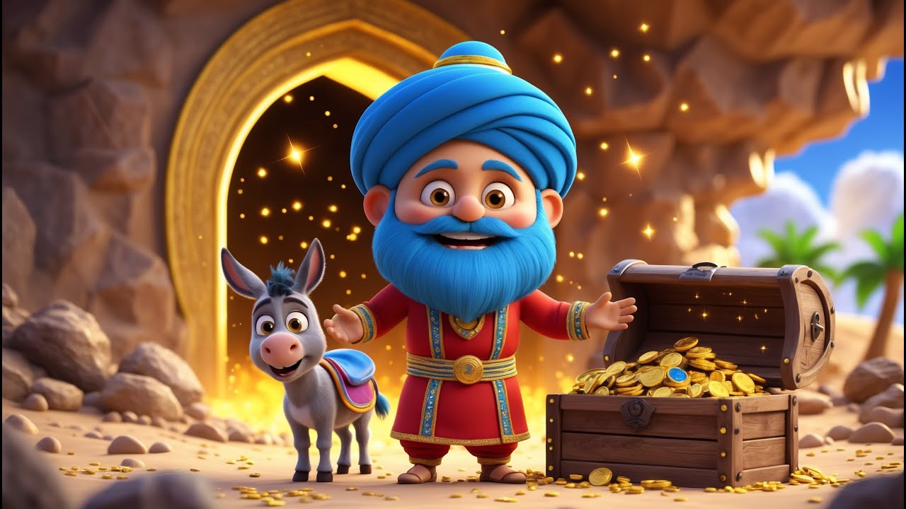 "Ali Baba and the Forty Thieves | Full Story for Kids | 3D Cartoon in ...