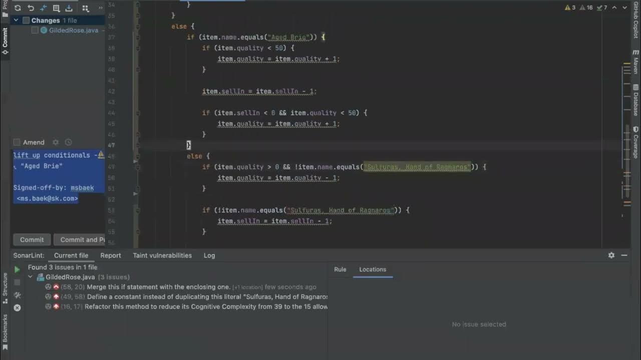 Refactoring - Lift up conditionals - YouTube