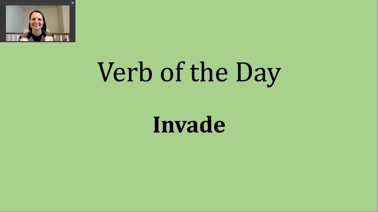 Verb of the Day - Invade - YouTube