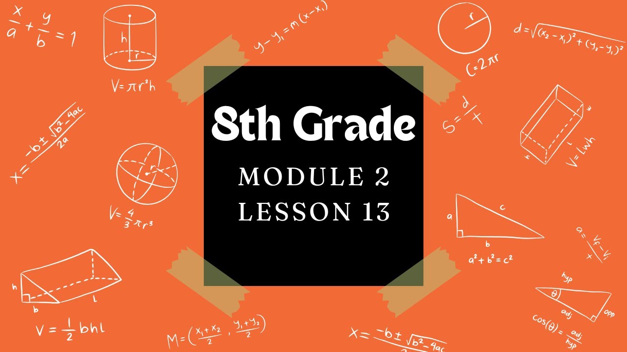 8th Grade Module 2 Lesson 13 (Eureka Math Squared) - YouTube
