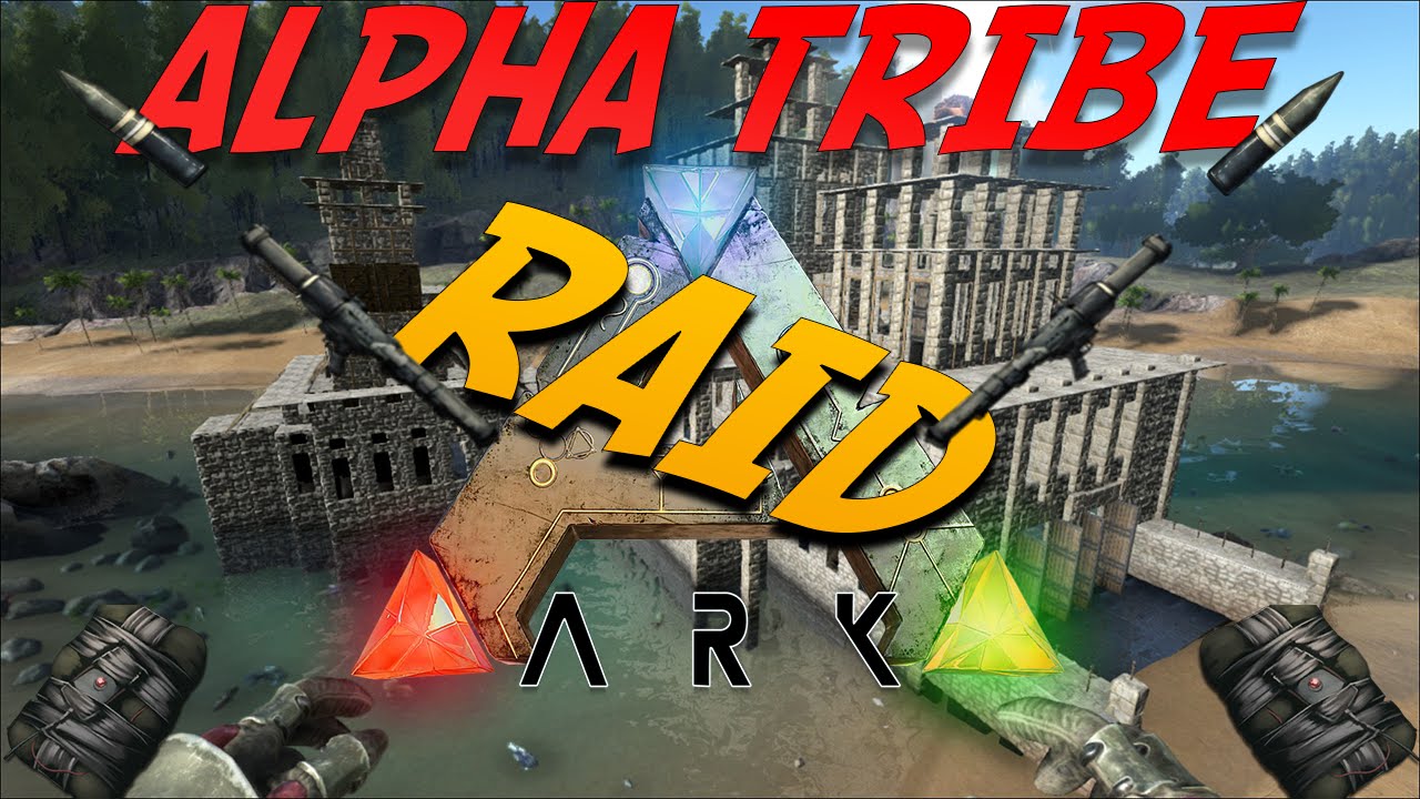 Ark Survival - MASSIVE 6 Vault Raid On The Servers Alpha Tribe - YouTube