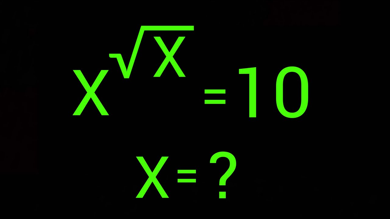 Math Olympiad Problem | A Nice Algebra Equation - YouTube