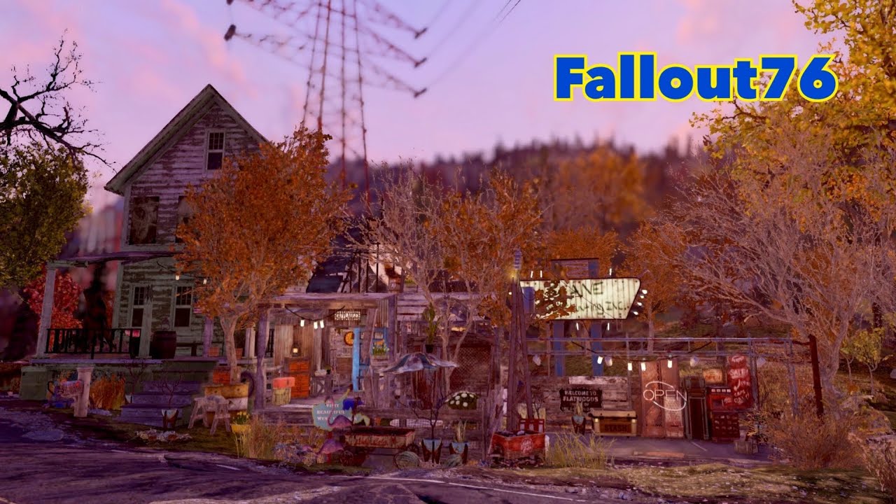 Fallout 76 rustic house - YouTube