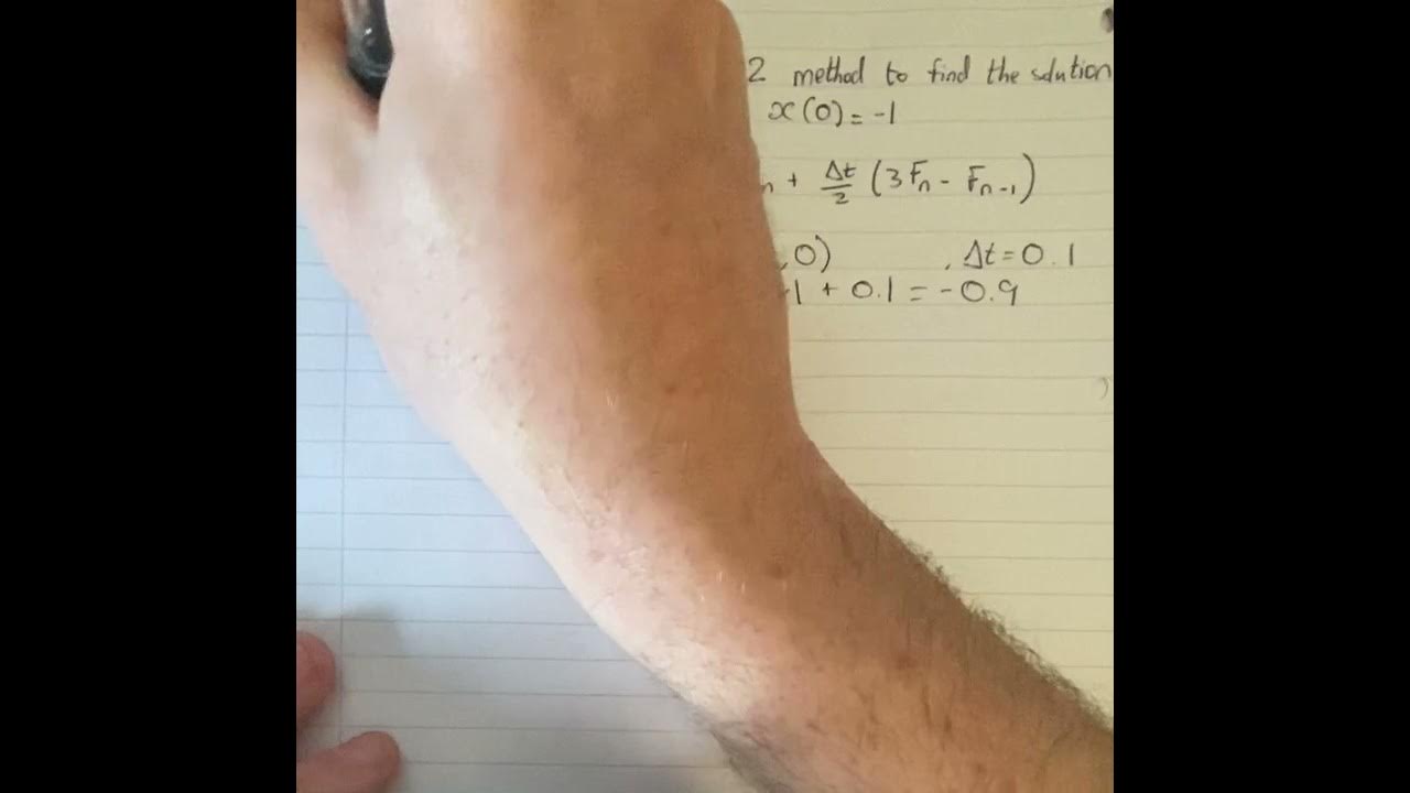 Adams Bashforth 2 Method Example Youtube