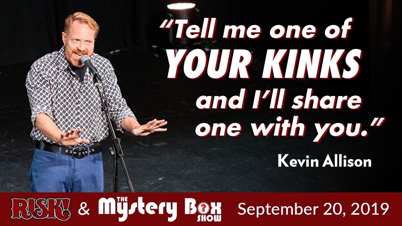 Drenched in Blood: Kevin Allison at the RISK!/Mystery Box Show in ...