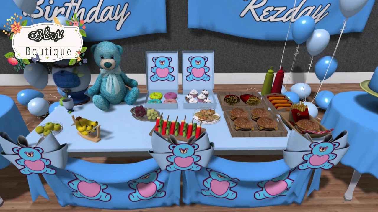 B&N Blue Teddy Happy Birthday and Rezday Set - YouTube