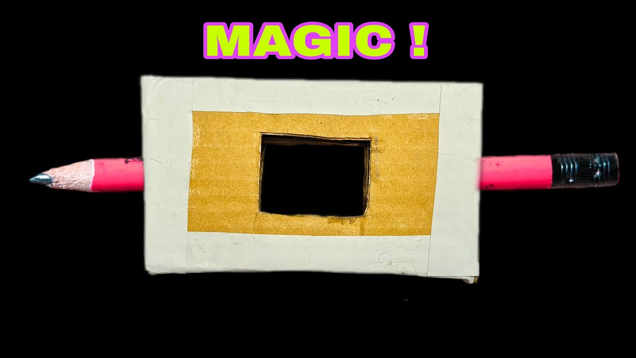 PENCIL MAGIC TOY ! How to do magic, best Cardboard magic toy making ...
