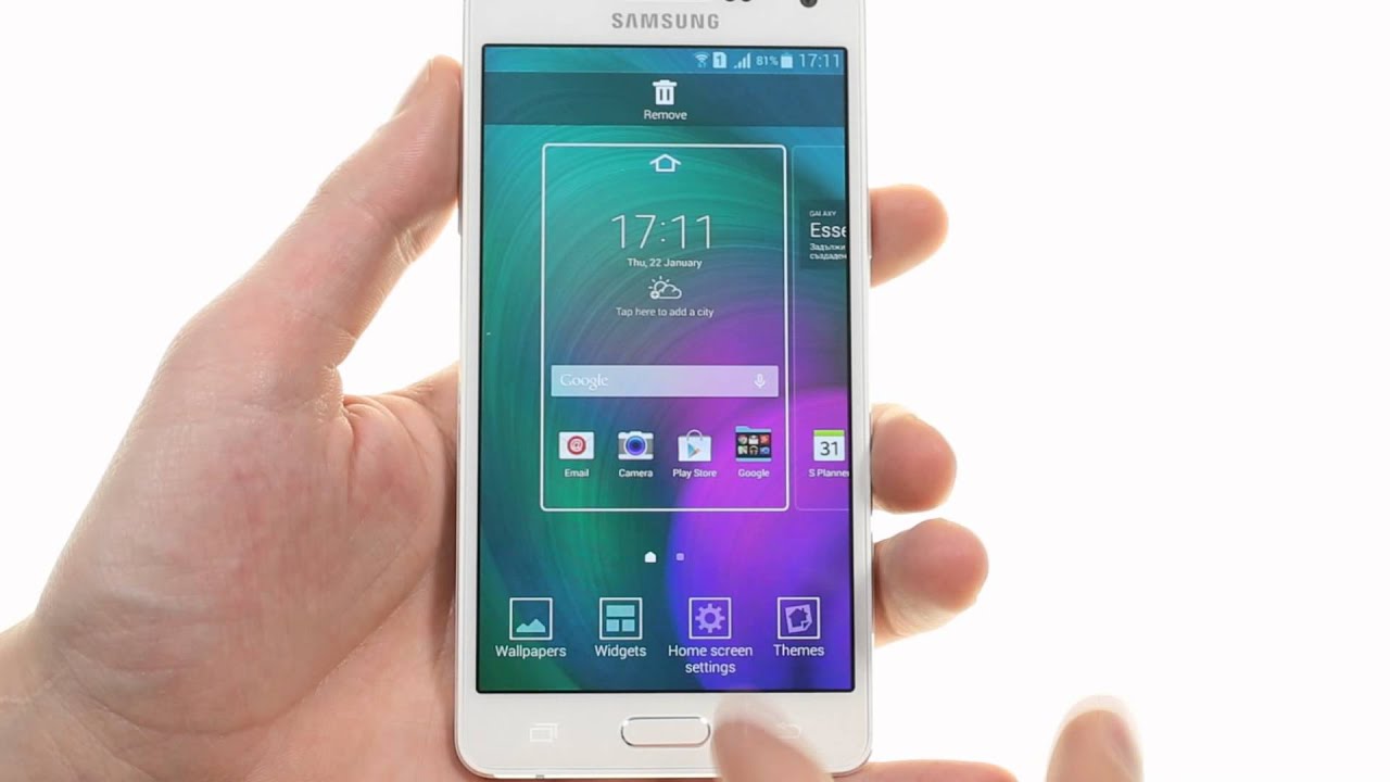 Samsung Galaxy A5 user interface - YouTube