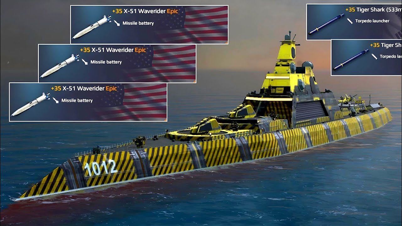 USS Massachusetts - Powerful Battleship With Perfect Build - Modern ...