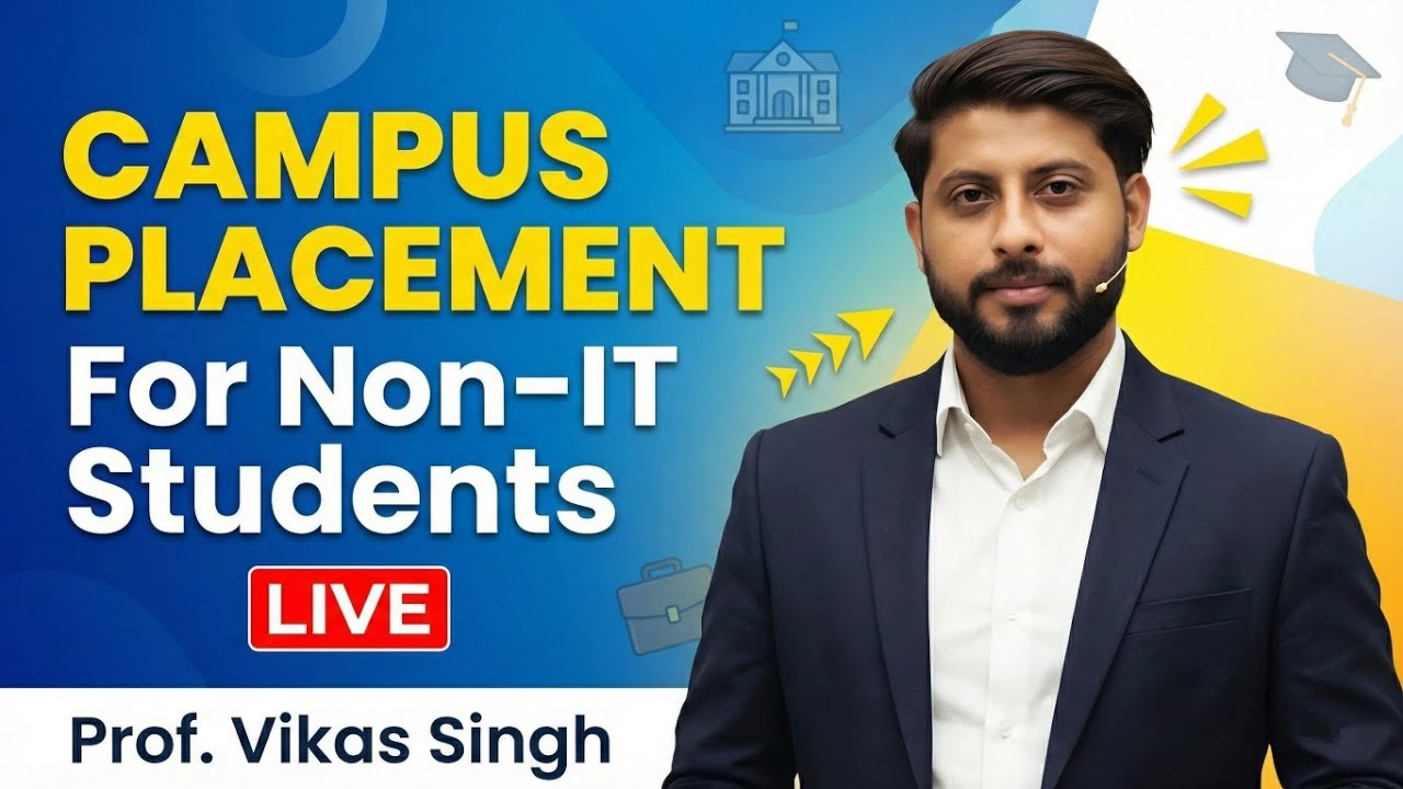2nd Live Lecture | Campus Placement Lecture for Non-IT Students - YouTube