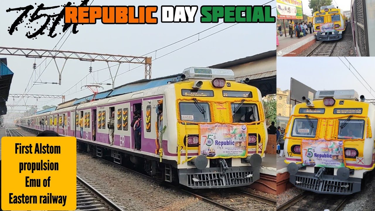 First Alstom propulsion Three Phase EMU rake of Eastern railway ft ...