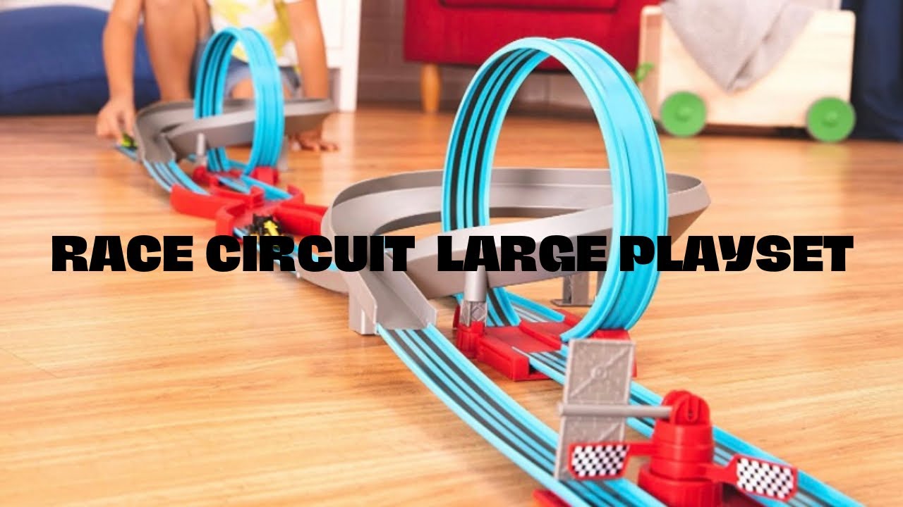 Driven WH1116Z Drag Race Circuit Large Playset - YouTube