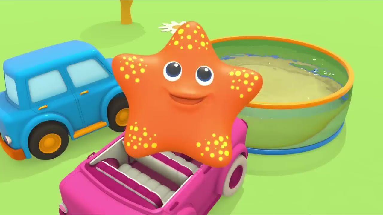 Car Cartoon for Kids: Clever Cars Learn Sea Animals & Educational video ...