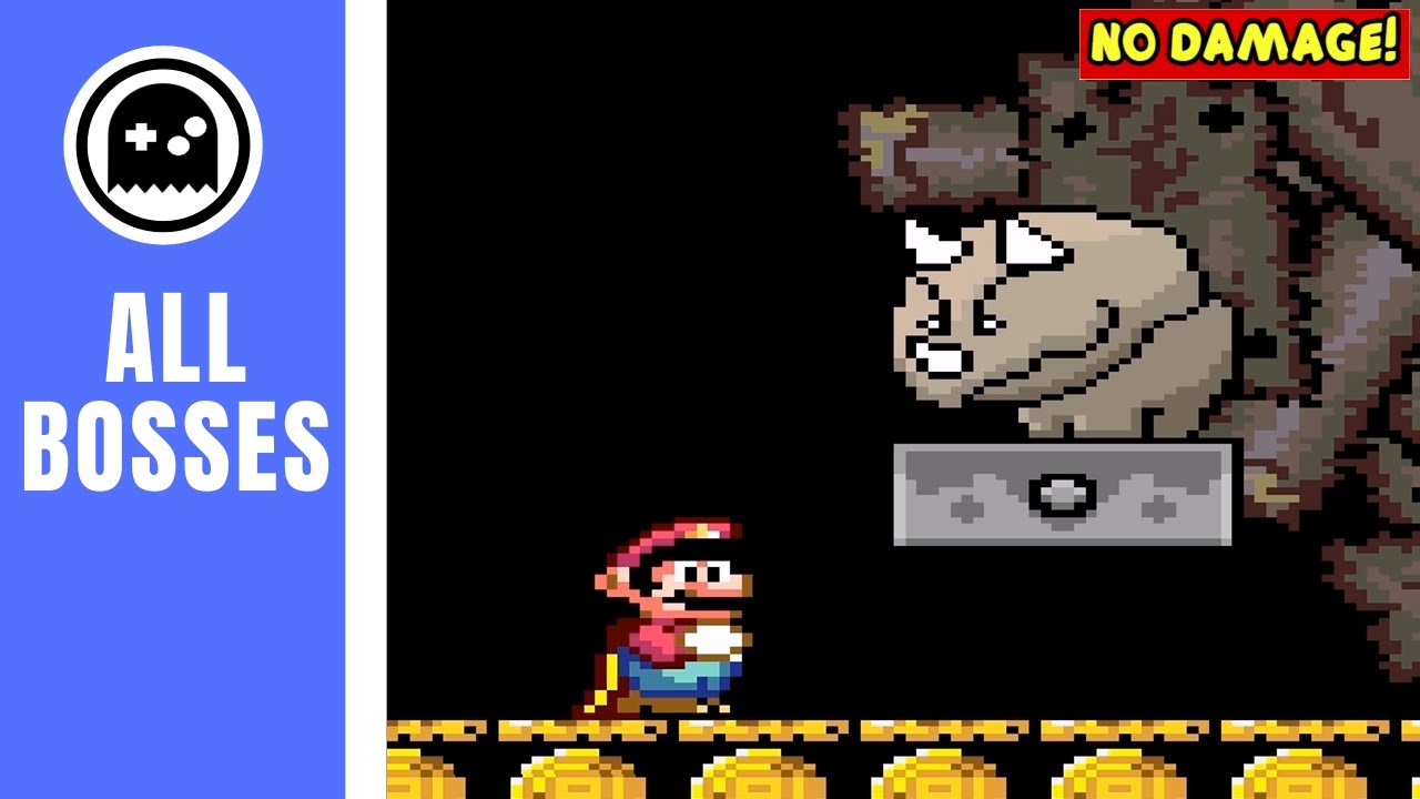Super Mario World (SNES) - All Bosses - (No Damage) - YouTube
