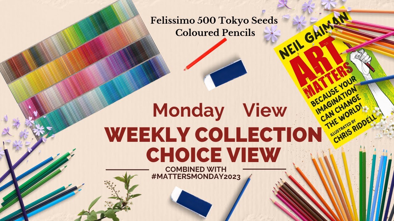 Monday View !! Felissimo Tokyo Seeds 500 Coloured Pencils - YouTube