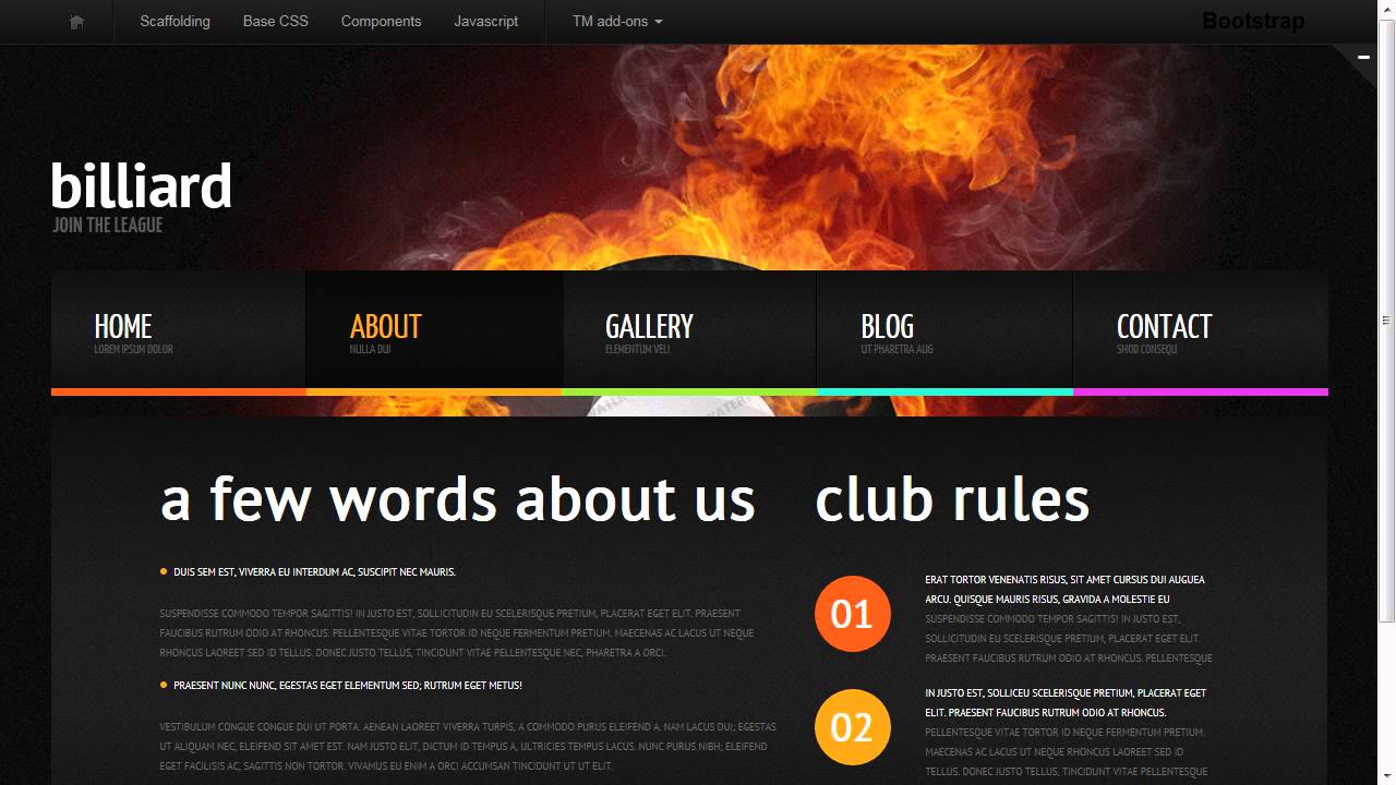 Billiards Website Template - YouTube