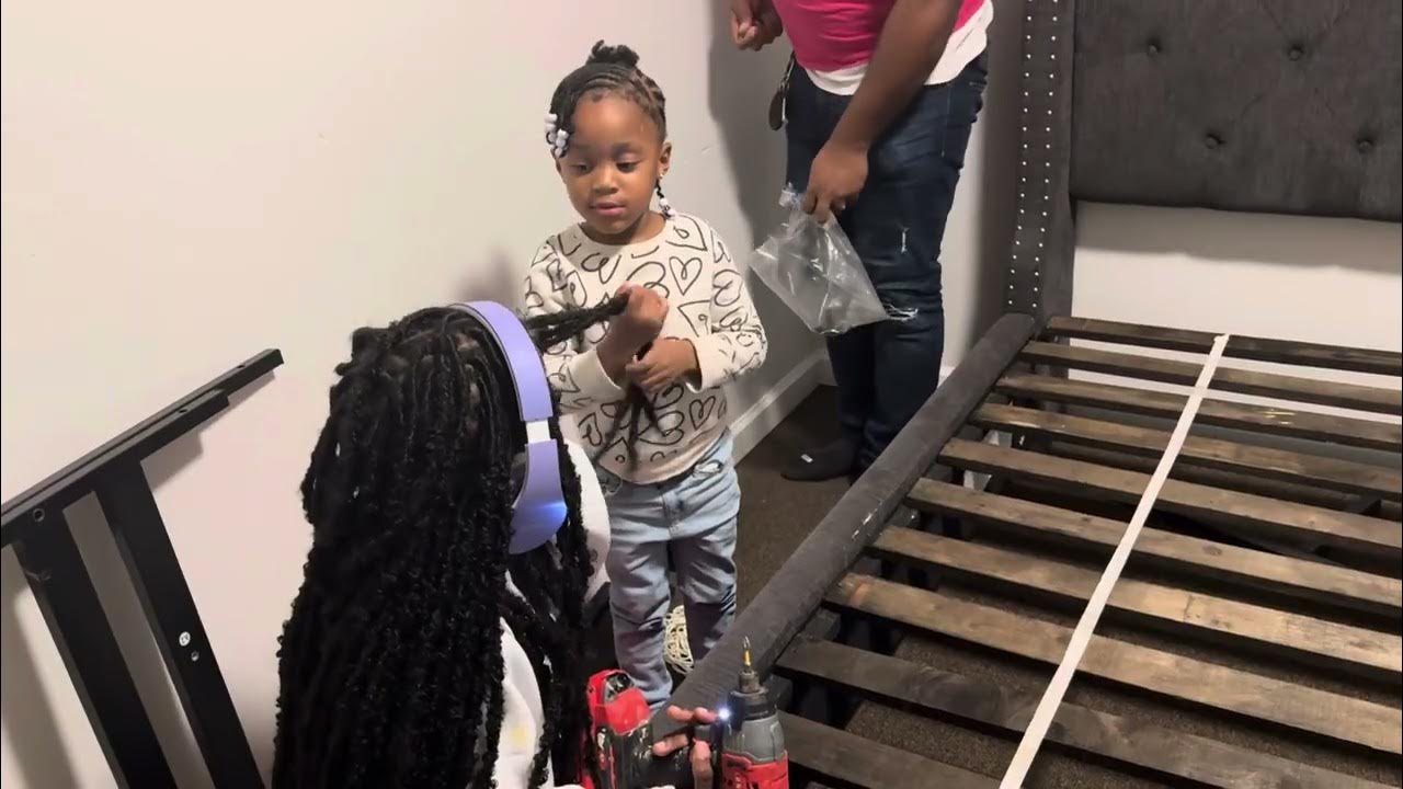 My baby fitting up a bed - YouTube