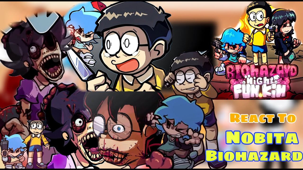 Nobita's BIOHAZARD || Fnf React To Doraemon Nobita's Resident Evil ...