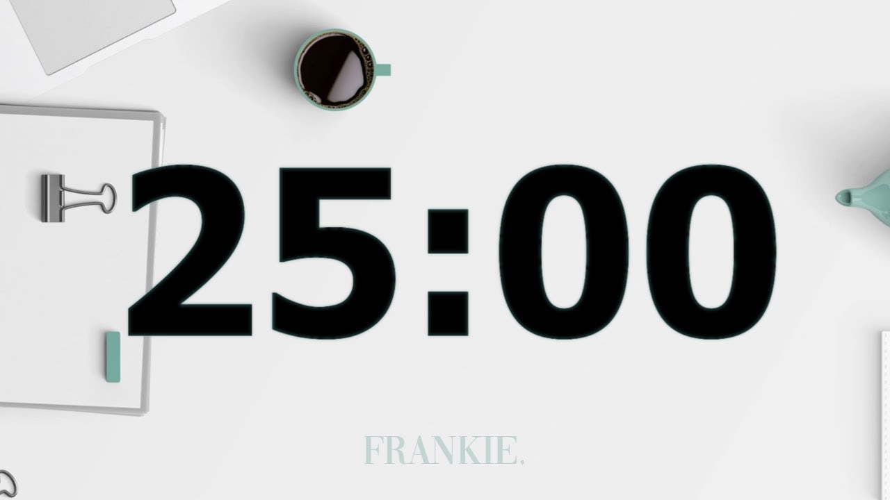 25 Minute Countdown Timer - YouTube